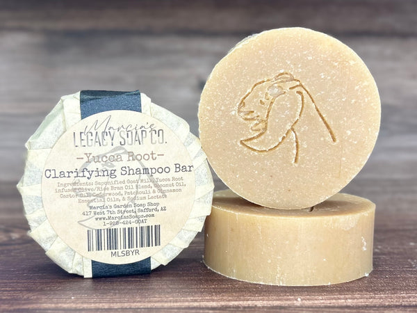 Goat Milk Shampoo Bar - Clarifying - Yucca Root – Marcia's Legacy Soap Co.