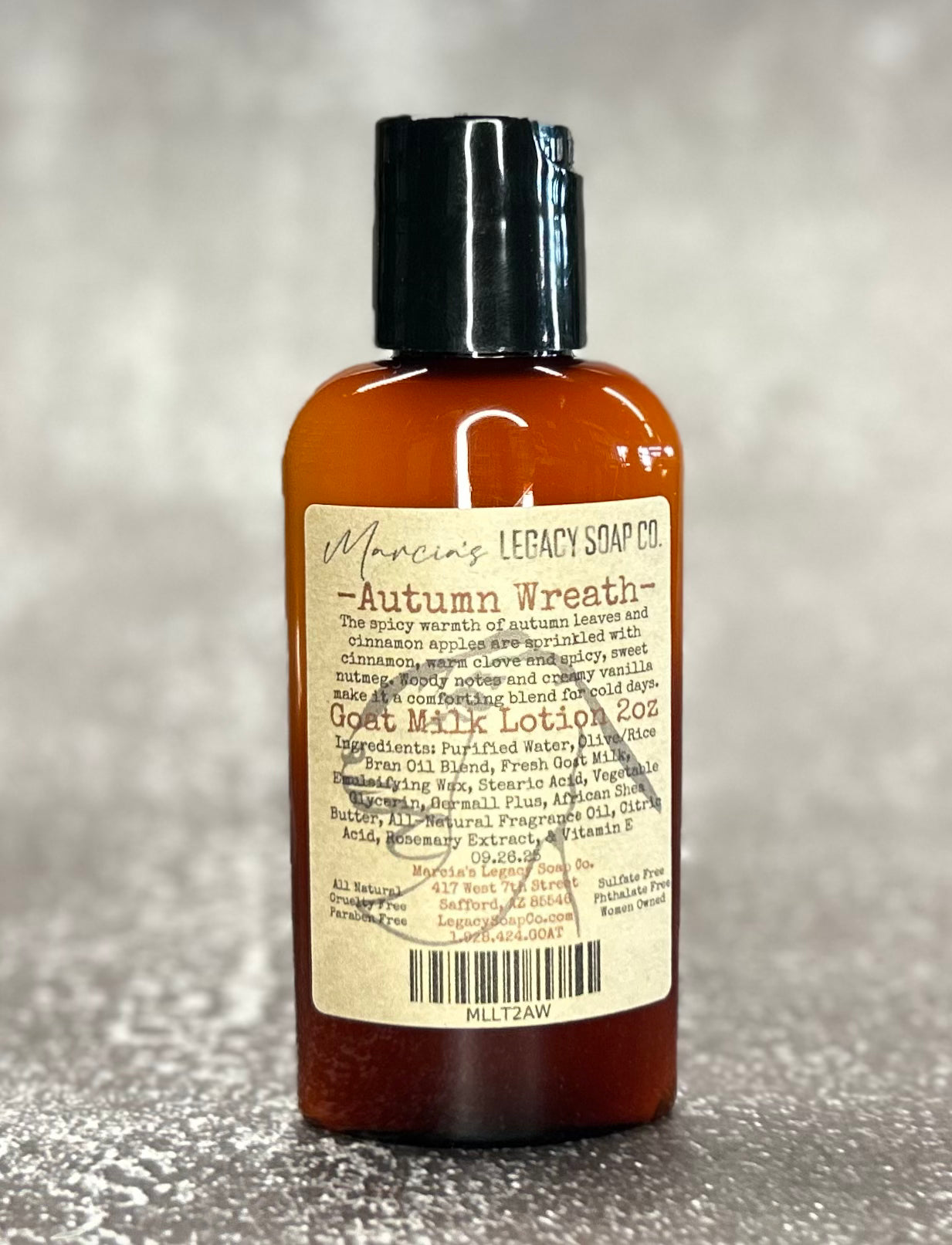 Fall Collection 2025 - Goat Milk Lotion 2oz – Marcia's Legacy Soap Co.