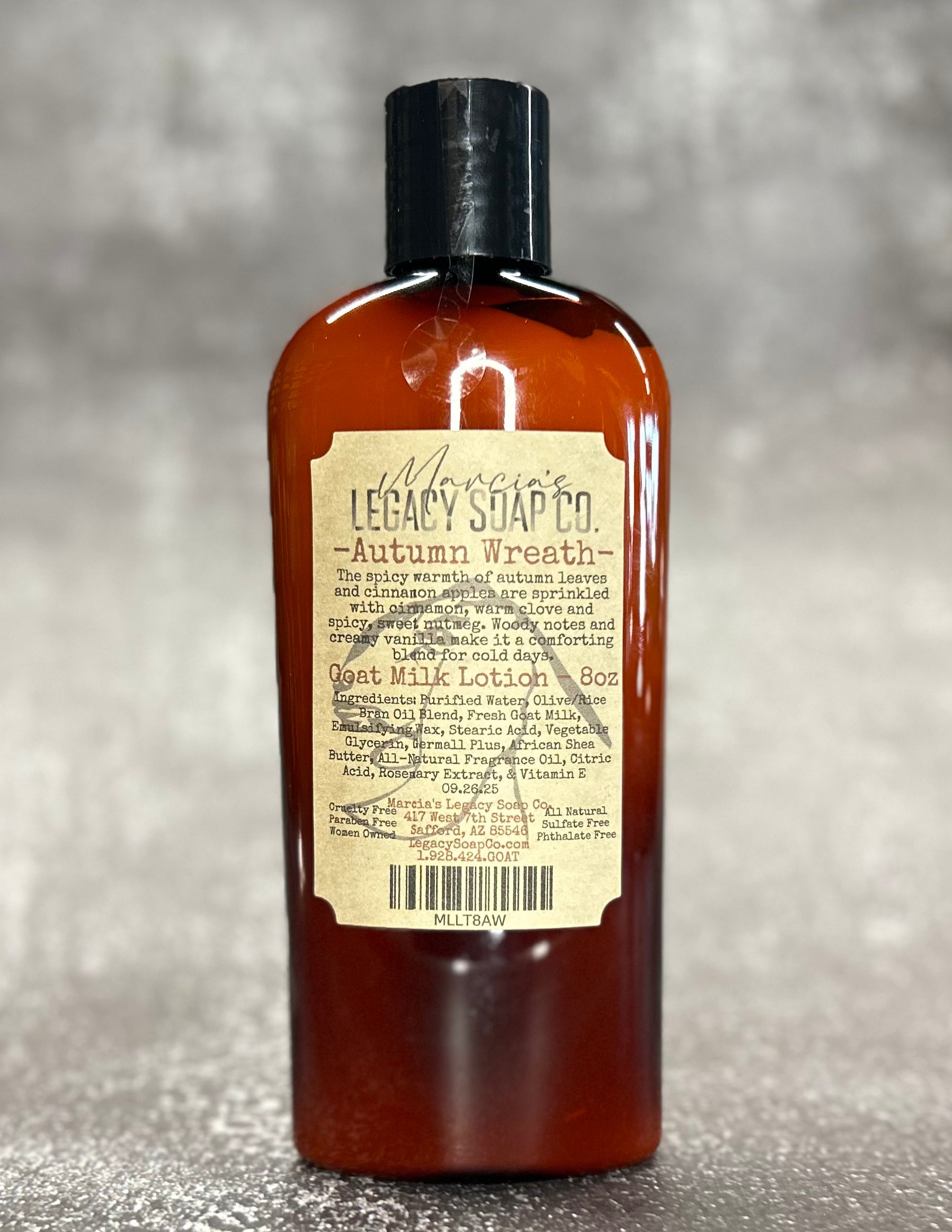 Fall Collection 2025 - Goat Milk Lotion 8oz – Marcia's Legacy Soap Co.