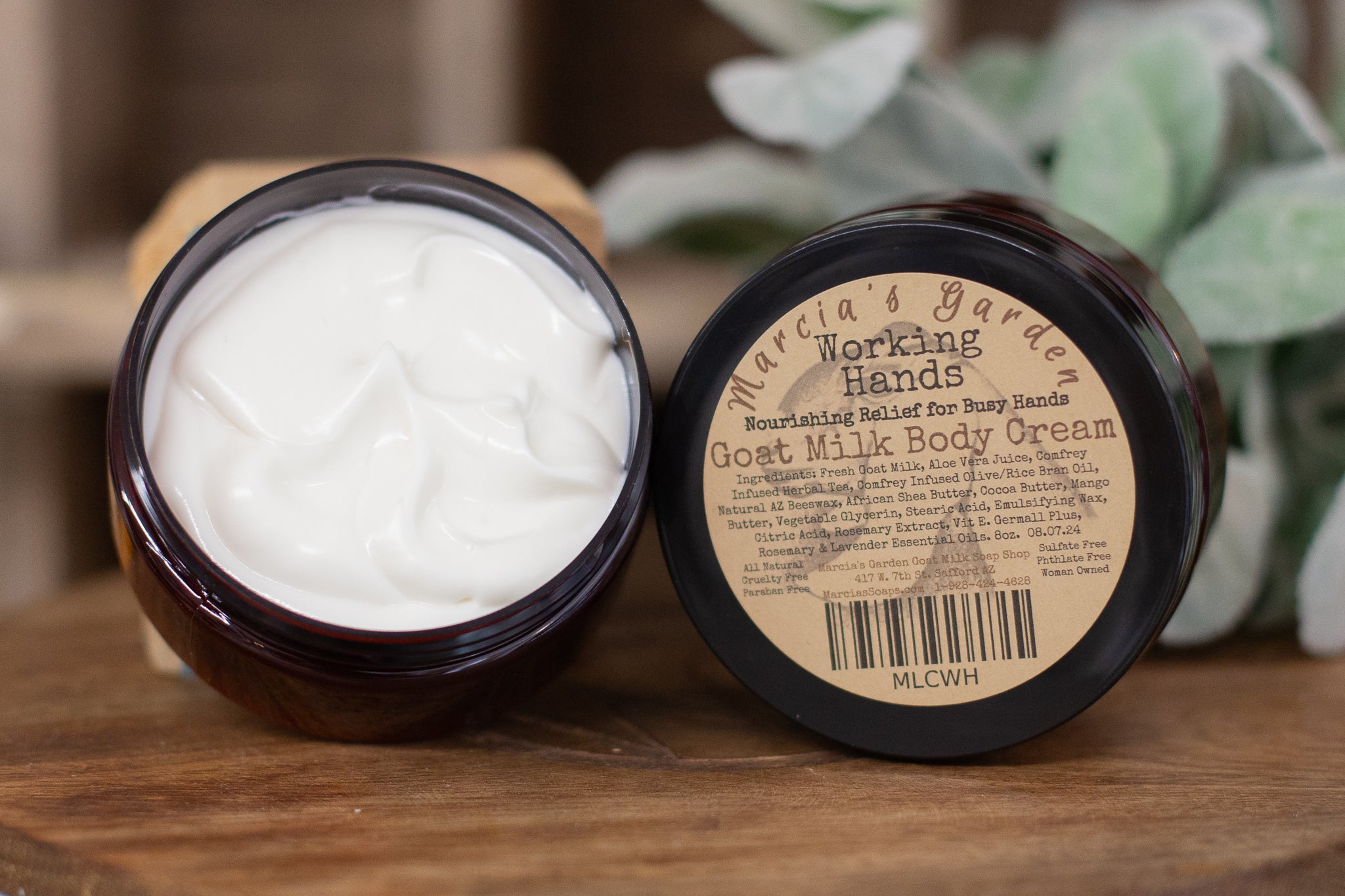 Working Hands Comfrey Rosemary Goat Milk Cream – Marcia's Legacy Soap Co.